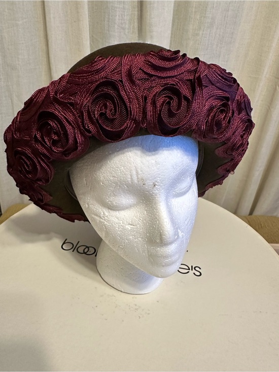 Eric Javits | Accessories | Eric Javits Burgundy Rose Trim Womens Hat ...